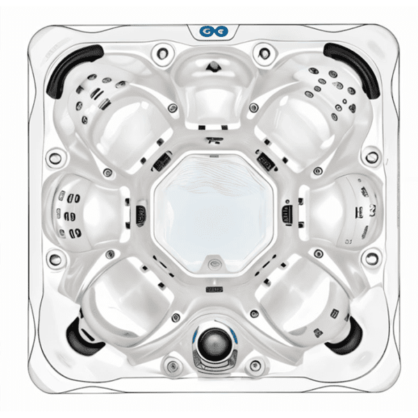 JACUZZI MALTA 224x224x88 white pearl - Desarrollos Hidraulicos